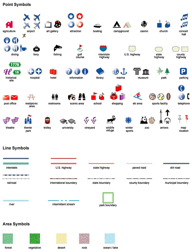 Illustrator EPS And Vector Cartographic Map Symbols Library Of Symbols Illustrator EPS And Vector Cartographic Map Symbols Library Of Symbols